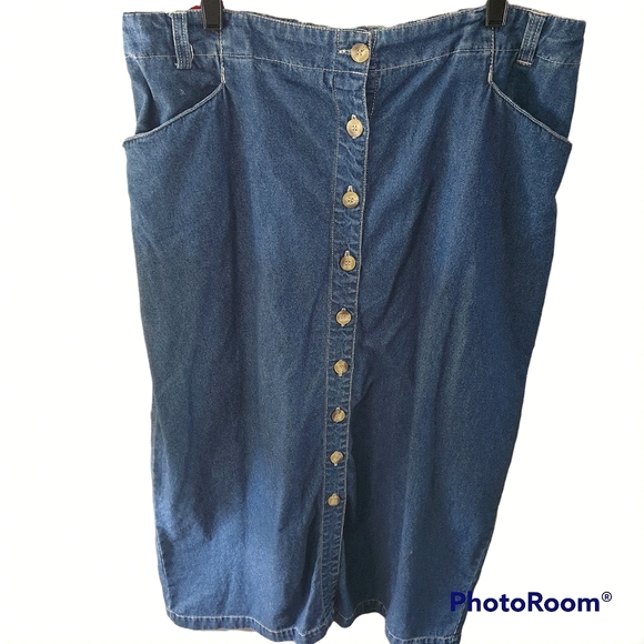 Original TY Wear. | Skirts | 9s Denim Skirt Sz8 Original Ty Wear | Poshmark